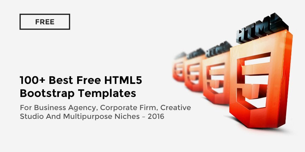100+ Best Free HTML5 Bootstrap Templates For Business Agency, Corporate ...