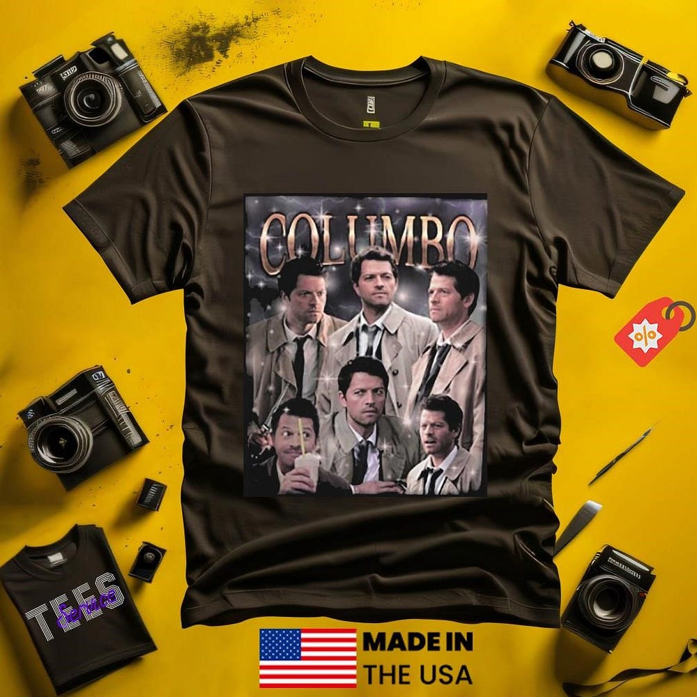 Columbo Misha Collins 90s Vintage Photo Style shirt - Teesservice LLC ...