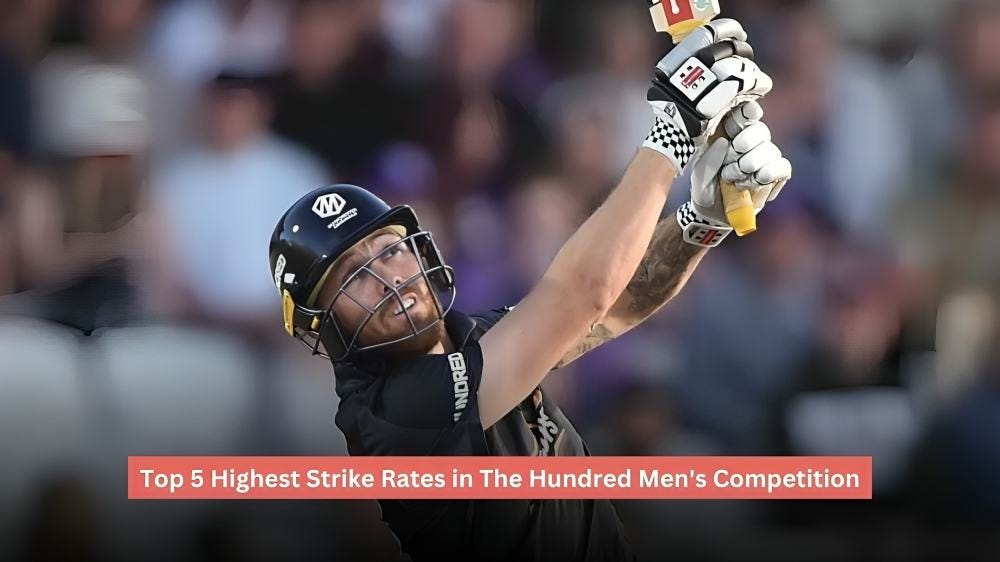 Top 5 Highest Strike Rates in The Hundred Men’s Competition | by ...