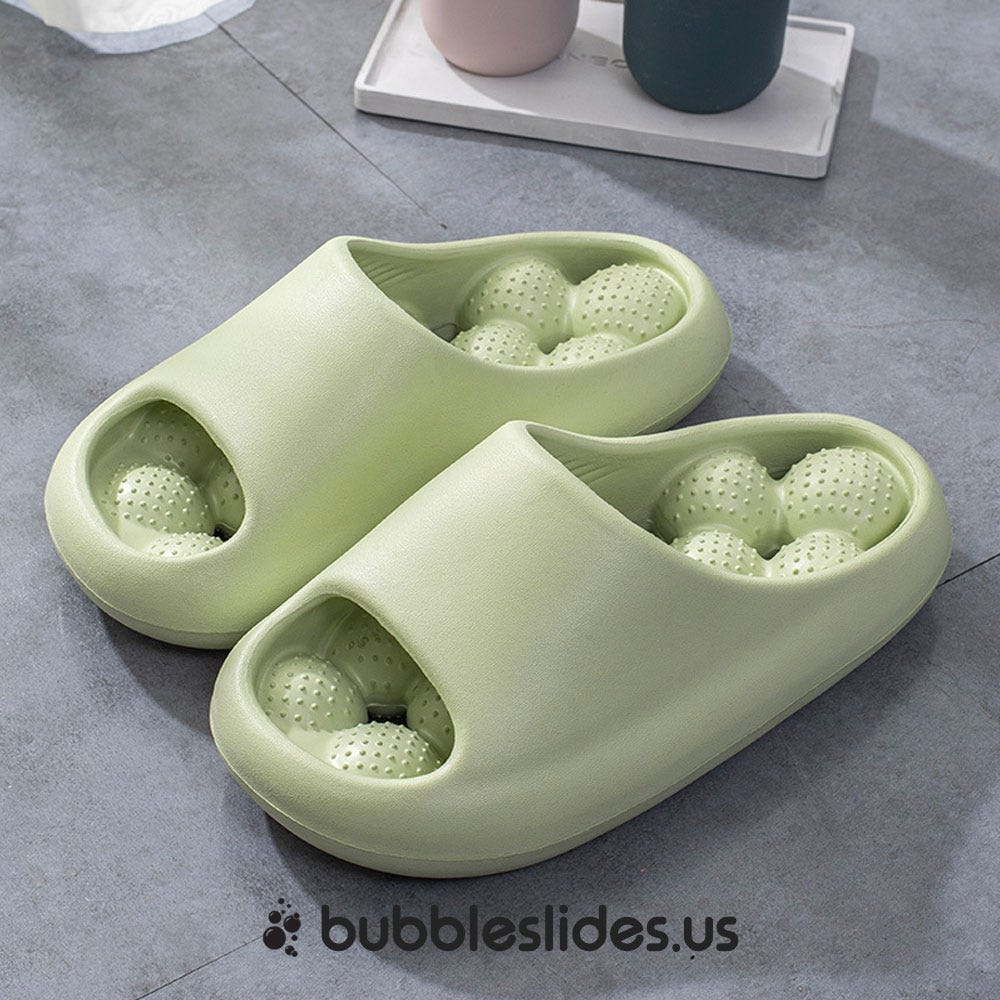 Olive Bubble Slides Massage Ball Non-Slip Edition | by Bubble Slides ...