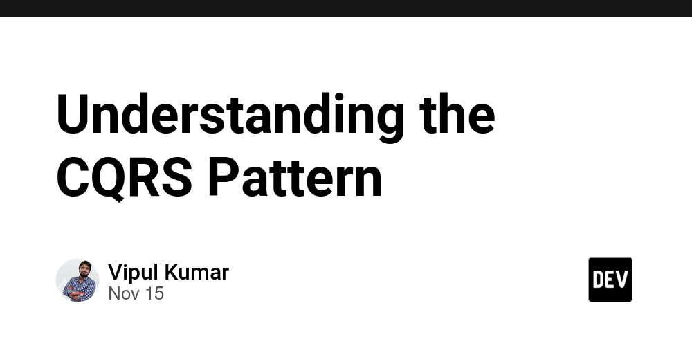 Understanding the CQRS Pattern. 🔄 Definition — CQRS stands for Command… | by Vipul Kumar | Medium