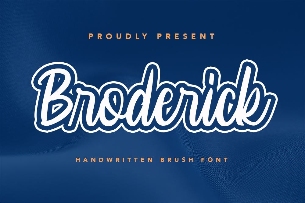 Broderick Font - Mockupartisan - Medium