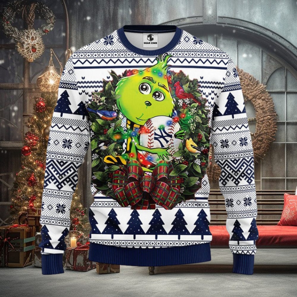 New York Yankees Grinch Hug Christmas Ugly Sweater | by Brarunlaw | Dec ...
