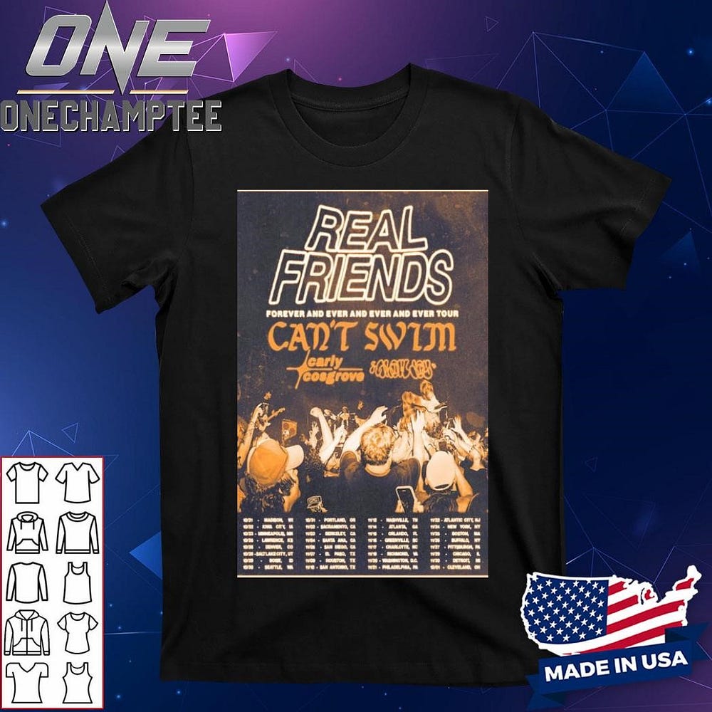 Real Friends US Fall Tour 24 Poster Shirt | by Venusmerchllc | Sep ...