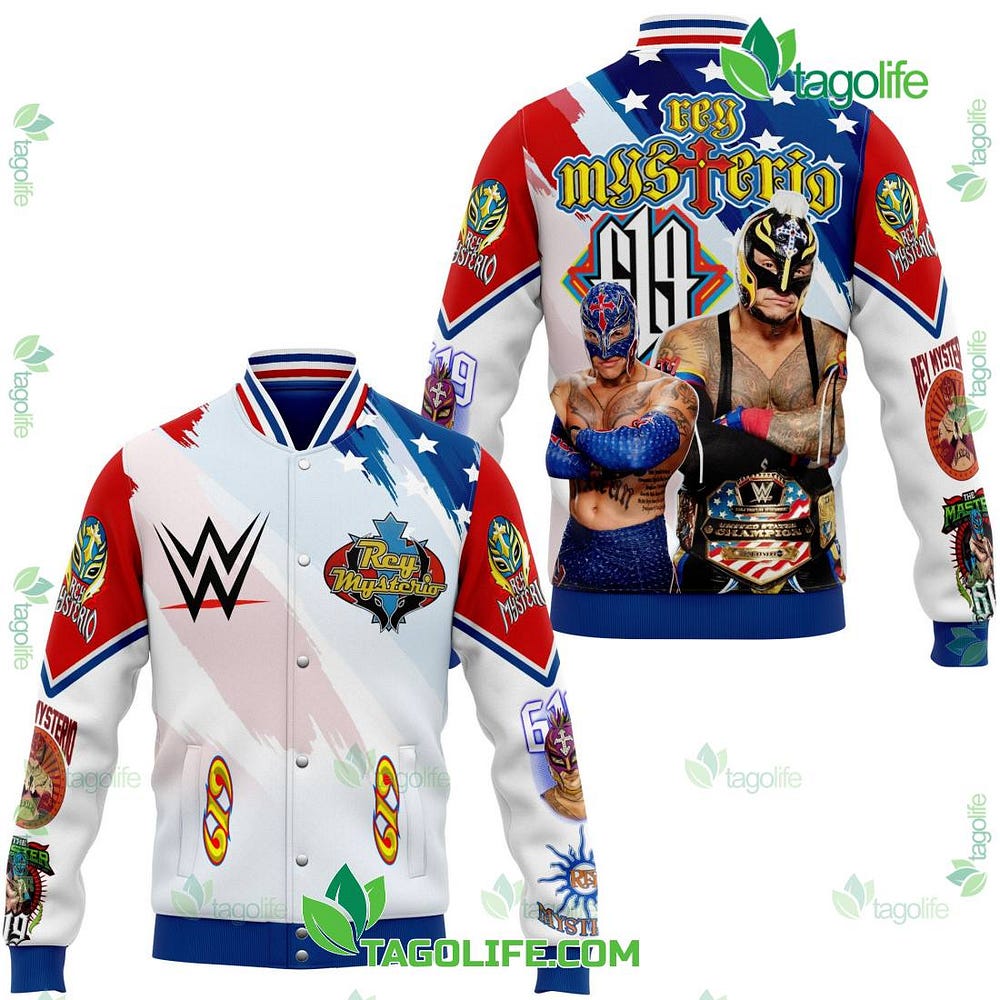 Rey Mysterio 619 American Flag Baseball Jacket: A Must-Have for ...