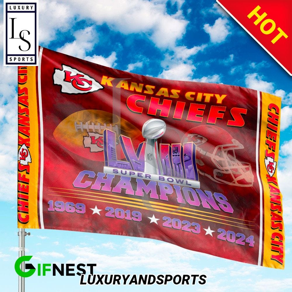 Kansas City Chiefs LVII Super Bowl Champions 3D House Flag | by ...