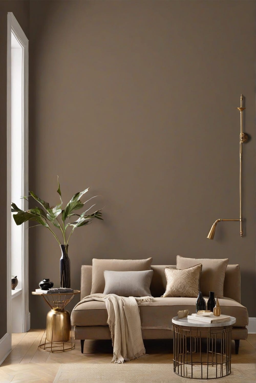Living Room Walls: Urbane Bronze SW 7048–2024 Wall Paint Guide ...