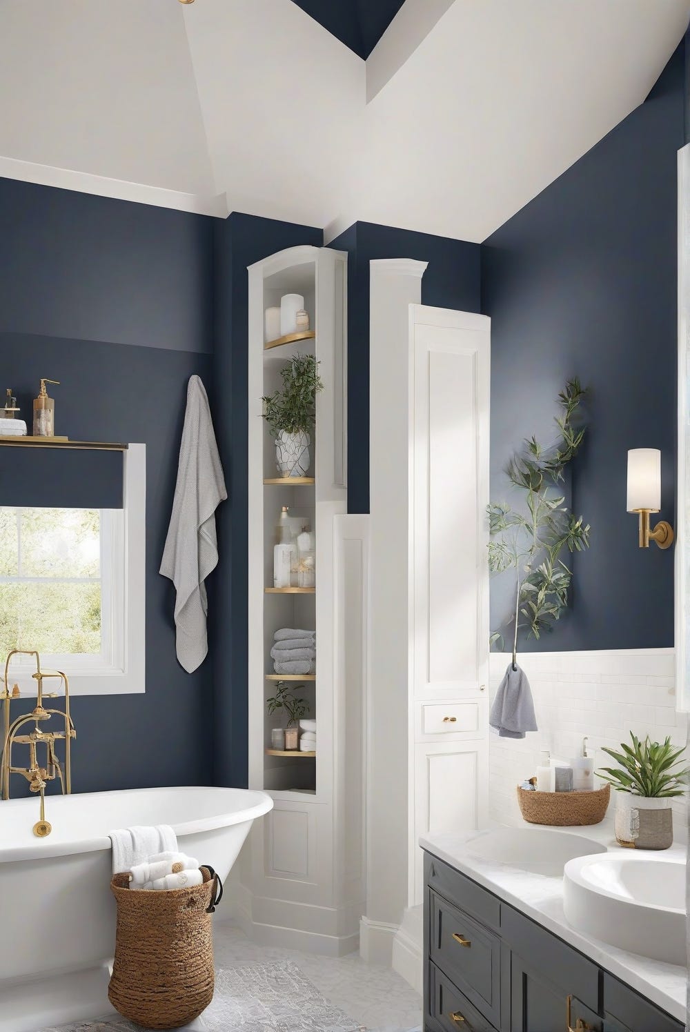 Transform your bathroom into a serene oasis with SW Dark Night (SW 6237 ...