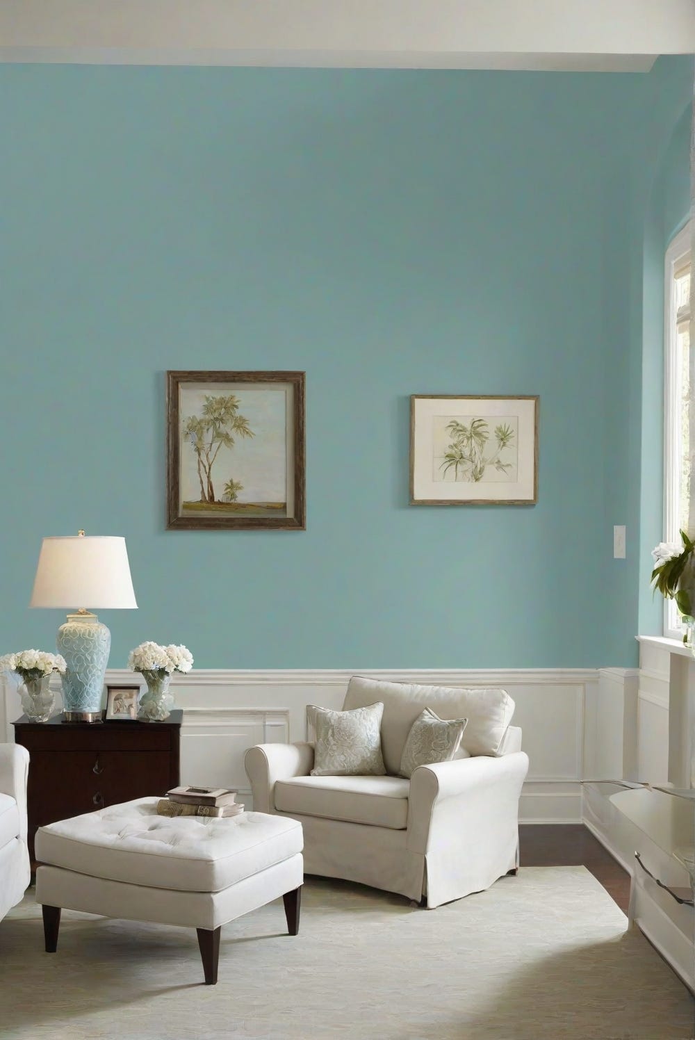 Looking to create a cozy living room with Woodlawn Blue (HC-147) wall ...
