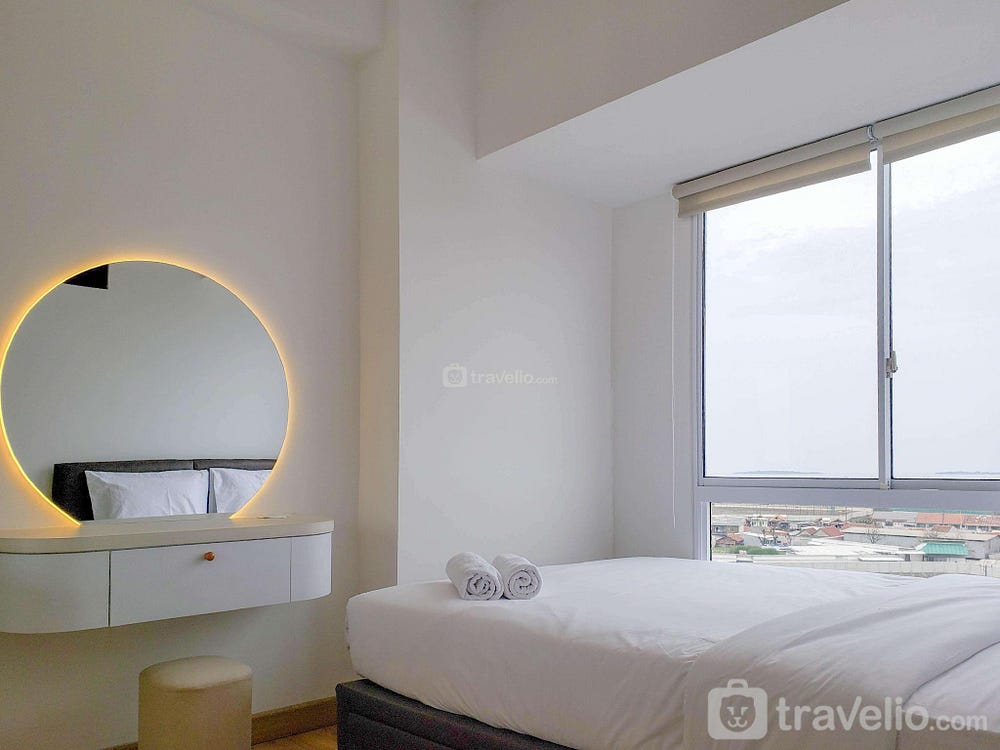 Elegant 2BR at Tokyo Riverside PIK 2 By Travelio near Pantai Indah ...