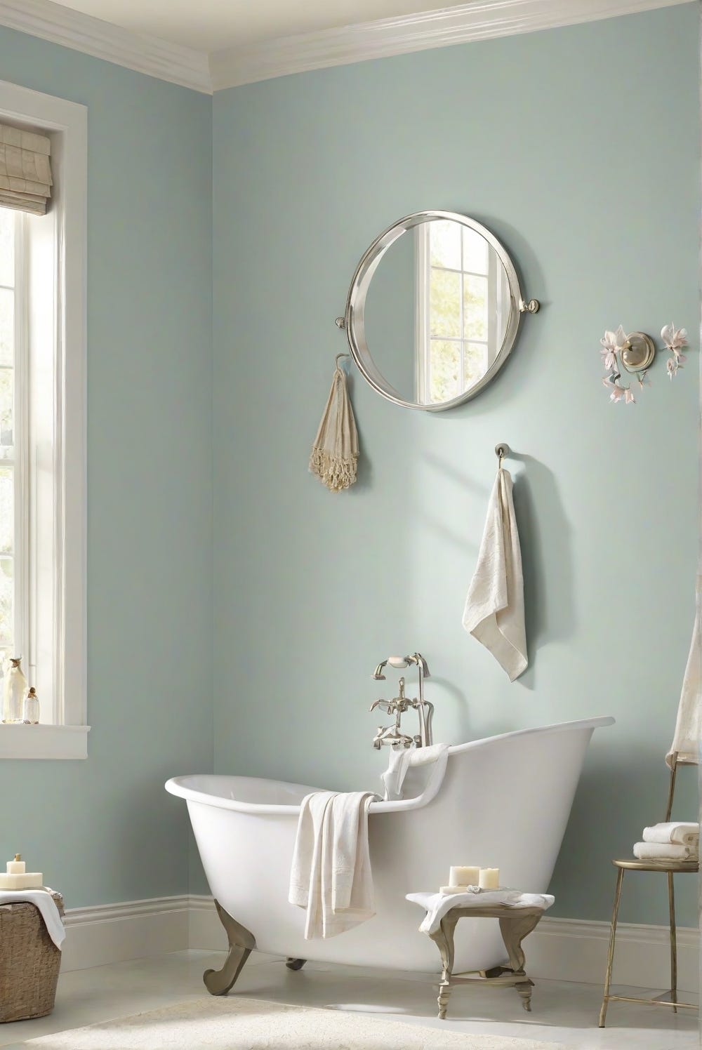 Bathroom Walls: Lullaby SW 9136–2024 Wall Paint Guide As an interior ...