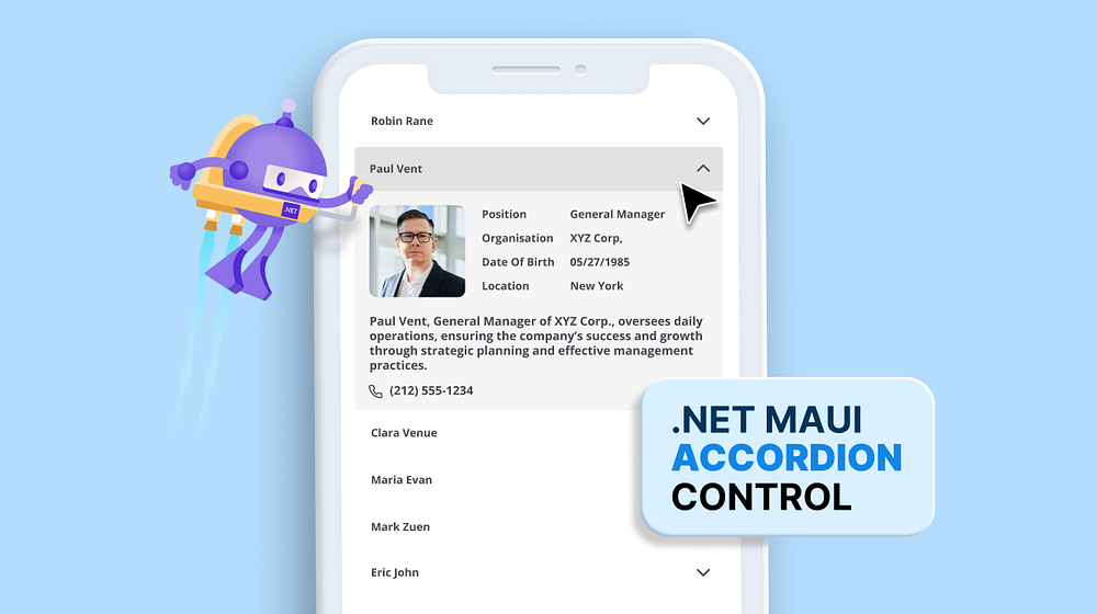 Introducing the New .NET MAUI Accordion Control | by Jollen Moyani | Syncfusion | Medium