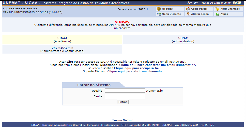 SIGAA — Um Desafio do UX Design. Toda via, os alunos notaram que o ...