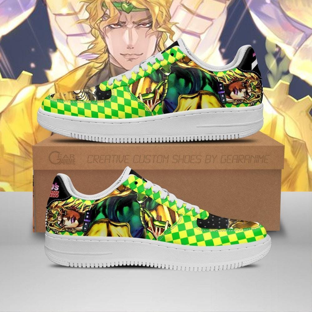 JJBA Anime Shoes — Dio Brando Air Force Sneakers Fan Gift Idea PT06 ...