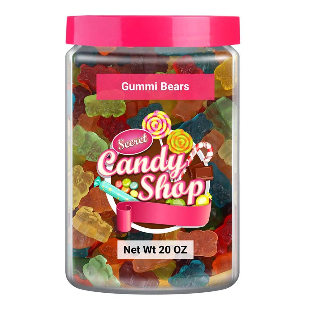 Premium Assorted 12-Flavor Mini Gummi Candy Gummy Jar | by xue wangxian ...