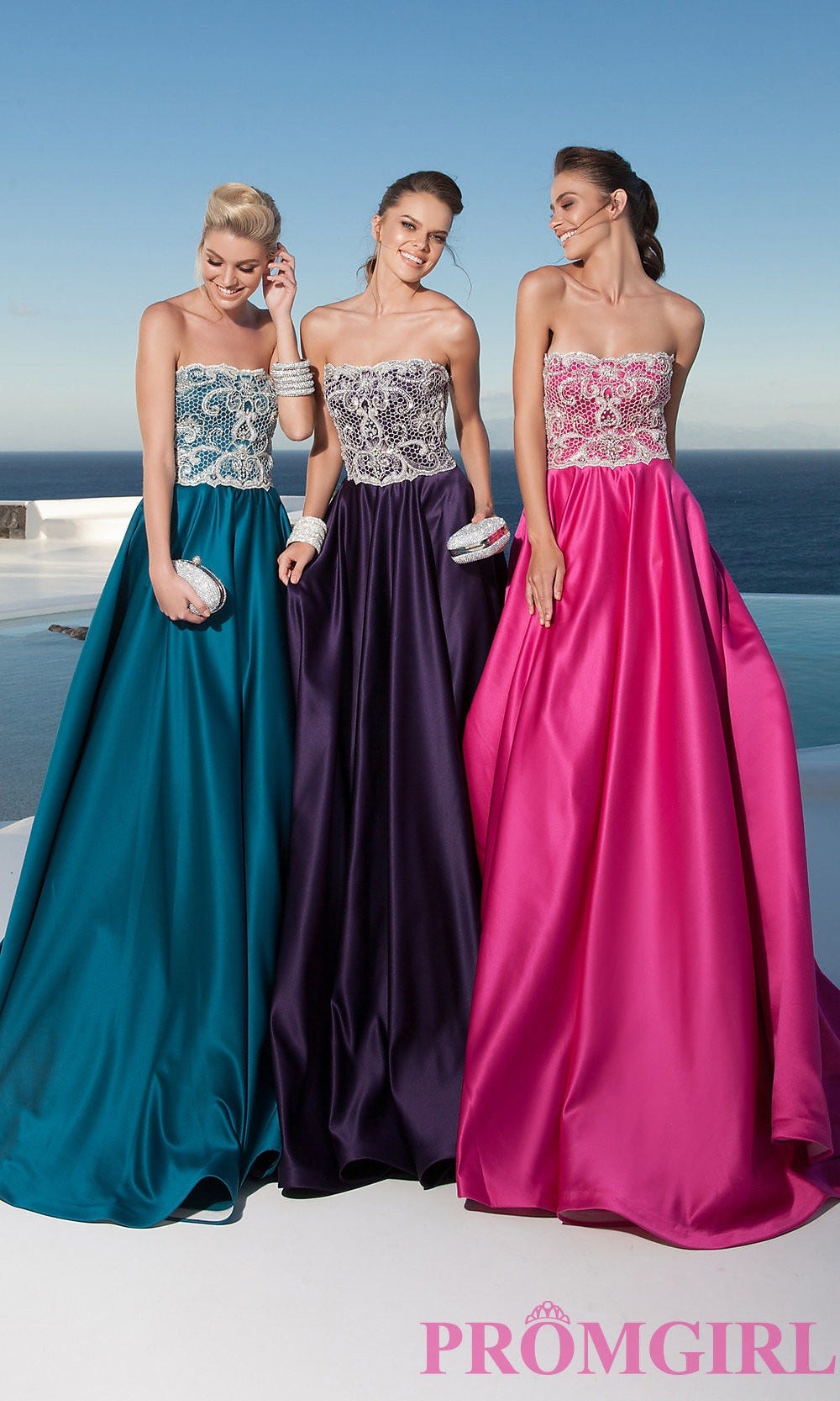 Long Strapless Satin Gown by Tarik Ediz | by Karen Barkley | Medium