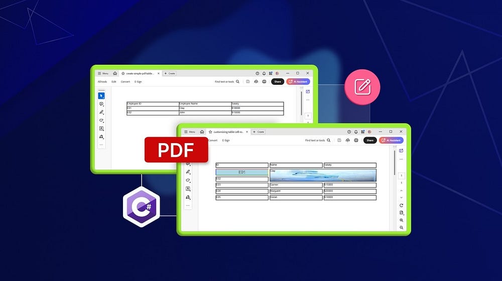 Easily Create PDF Tables with Advanced Customization in C# | by Jollen Moyani | Syncfusion | Medium