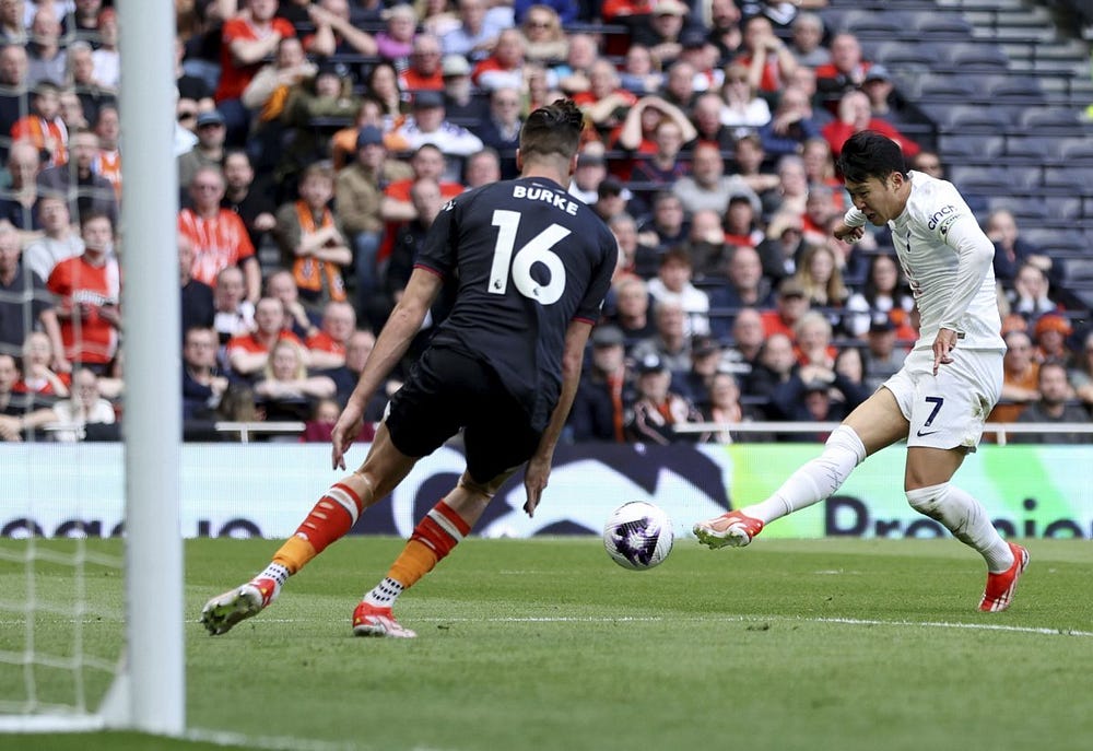 ‘Son Heung-min’s winning goal’ Tottenham wins 2–1 over Luton Ranked 4th ...