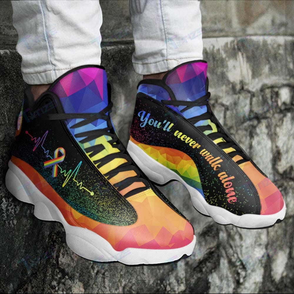 Lgbt You’Ll Never Walk Alone 13 Sneakers Xiii Shoes Click To Buy Now ...