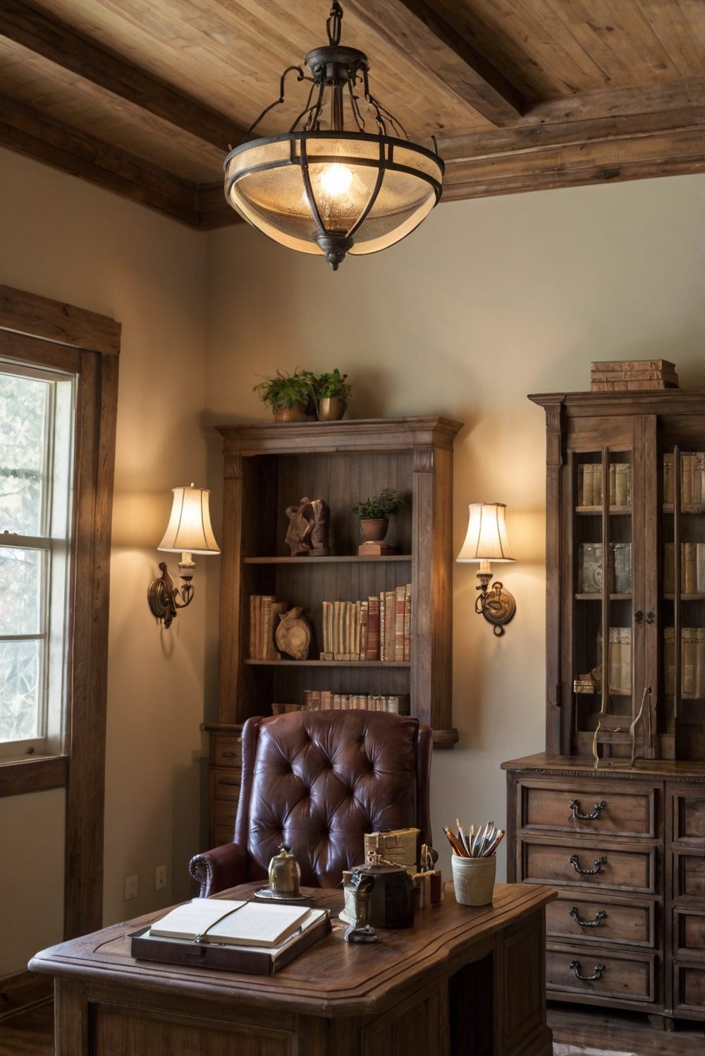 What Are the Best Lighting Fixtures for a Rustic Home Office? | by ...