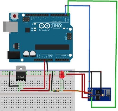 Esp8266 01s Arduino Esp8266 Wifi Module Rs232 Control Arduino 