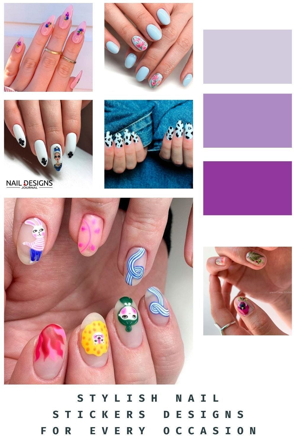 The Practicality Of Nail Stickers In Your Mani — Nail Designs Journal ...