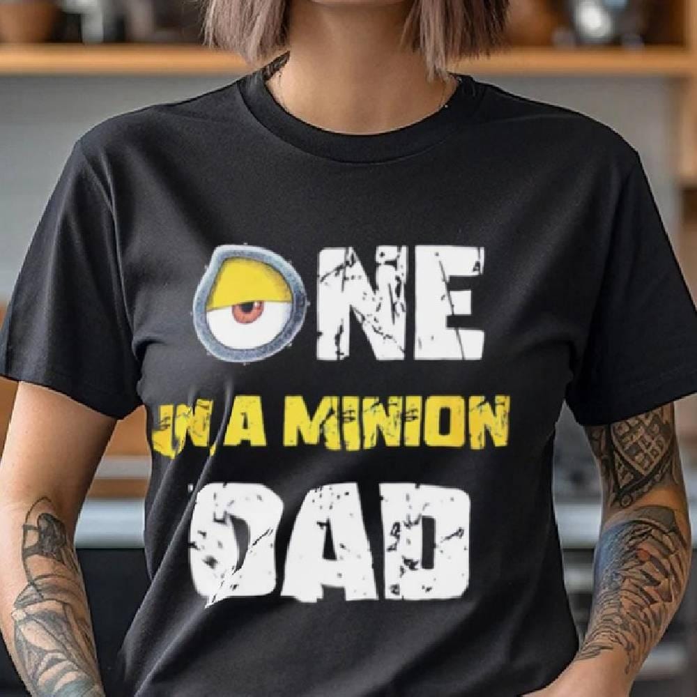 Dad One In A Minion Shirt - Etsyee - Medium