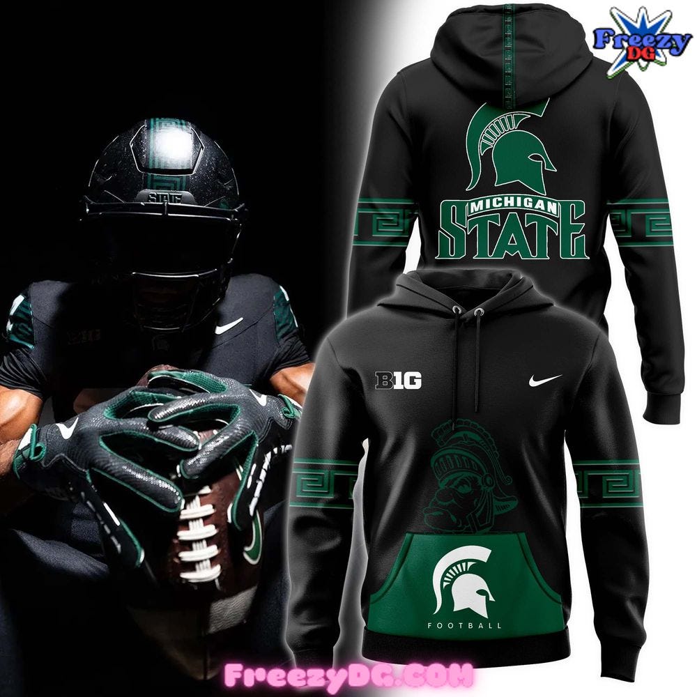 Michigan State Spartans Football Shadows Hoodie | by Lakisharaymer ...