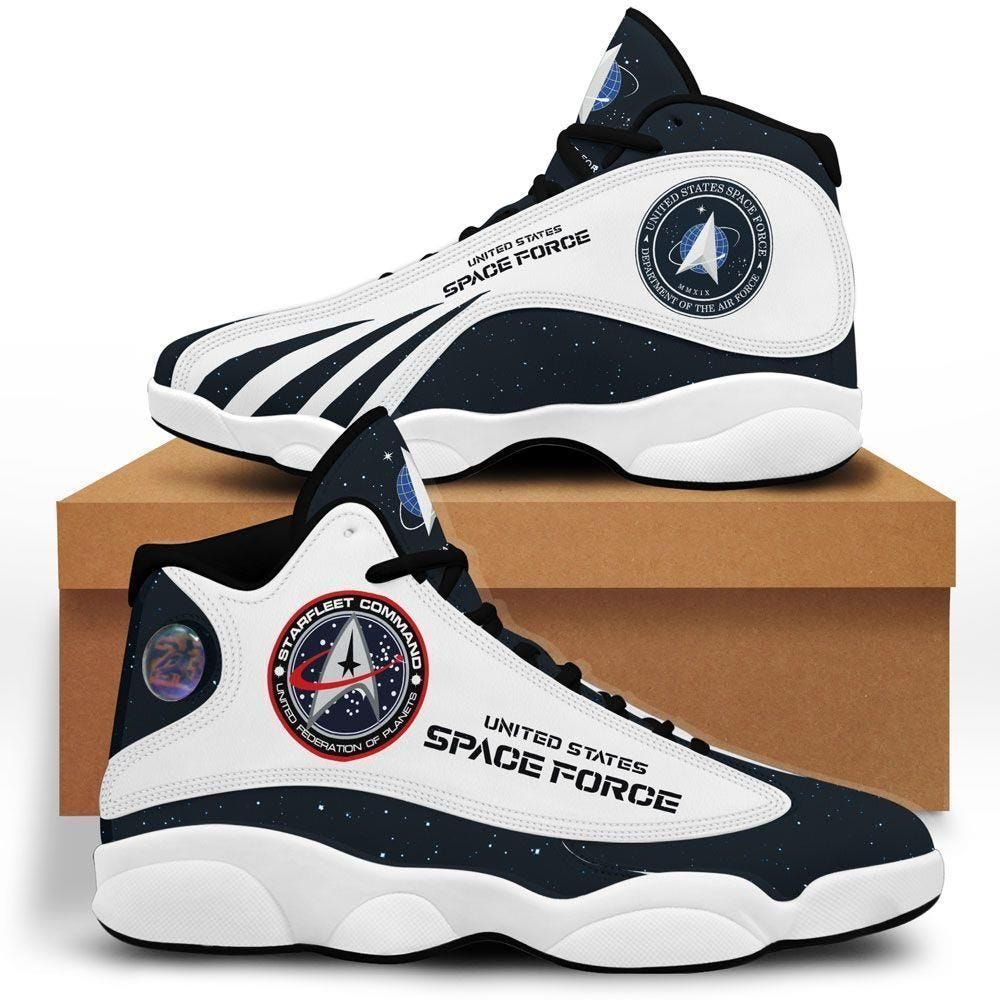 Us Space Force Air Jordan 13 Custom Sneakers Sport Shoes Plus Size ...
