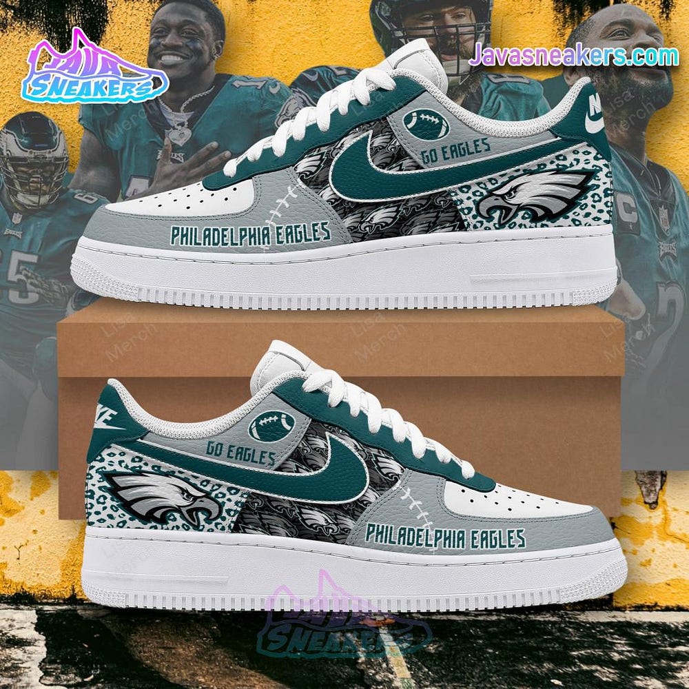 Fly High with Style: Philadelphia Eagles Leopard Air Force Shoes | by ...