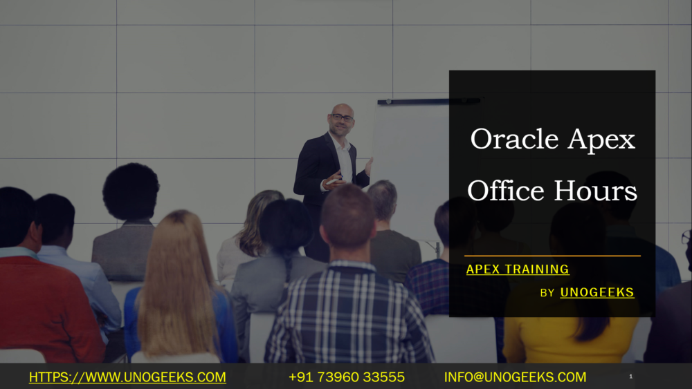 ORACLE APEX OFFICE HOURS. Oracle APEX Office Hours: Your Key to… | by ...