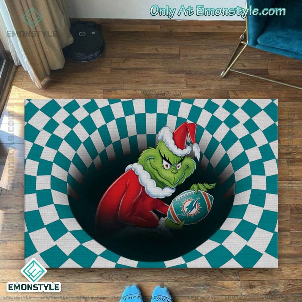 Miami Dolphins Grinch Takes the Field: Bottomless Pit Rug | by Ava ...