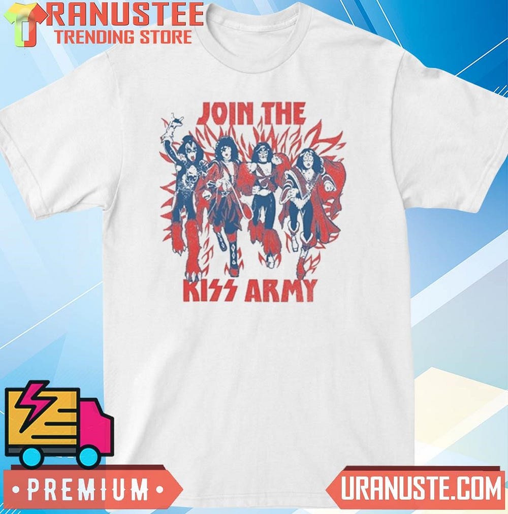 Official Join The Kiss Army Shirt - UranusTee - Medium