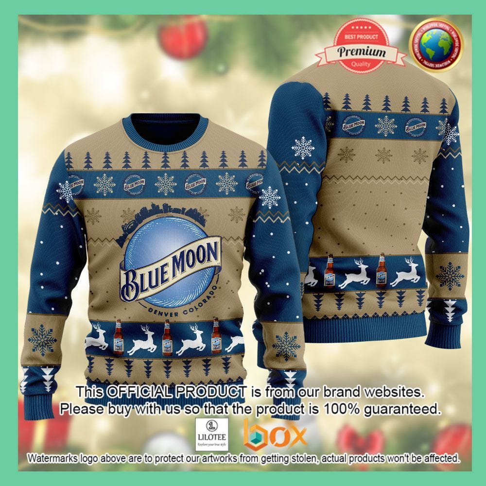 HOT Blue Moon Denver Colorado Sweater | by Boxboxshirt New | Medium