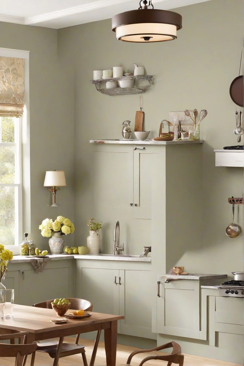 Kitchen Walls: Paper Lantern SW 7676–2024 Kitchen Wall Paint Guide ...