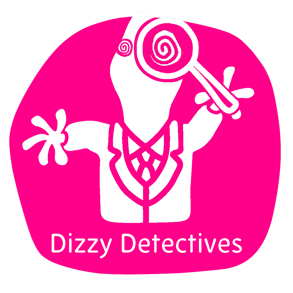Spelvorm: Dizzy Detectives. Er ligt een mysterieuze Lizzy op tafel ...