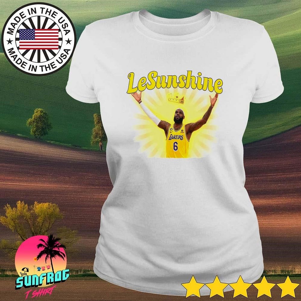 Los Angeles Lakers LeBron James 23 LeSunshine king shirt | by ...