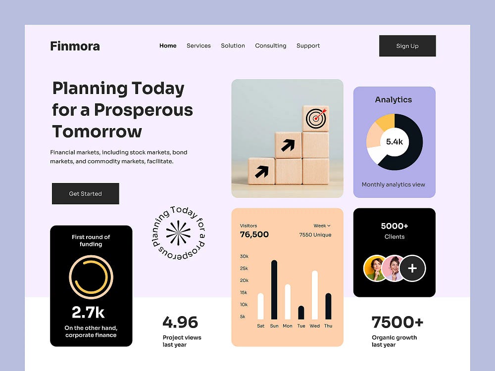 Fintech Website Design: Trends & Examples | TMDesign