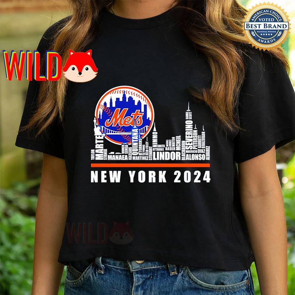 “Show Your Support with the New York Mets 2024 Player Names Skyline ...