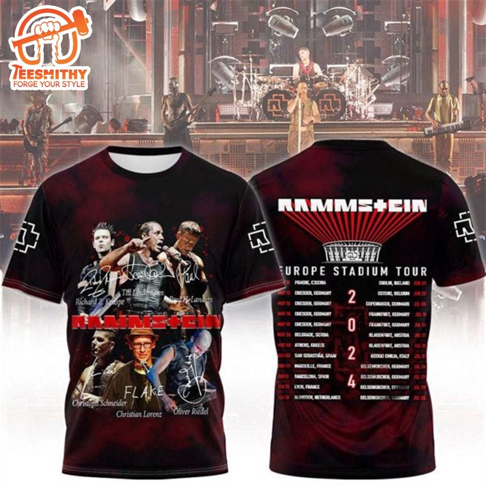 Rammstein T Shirt Dresden 2024