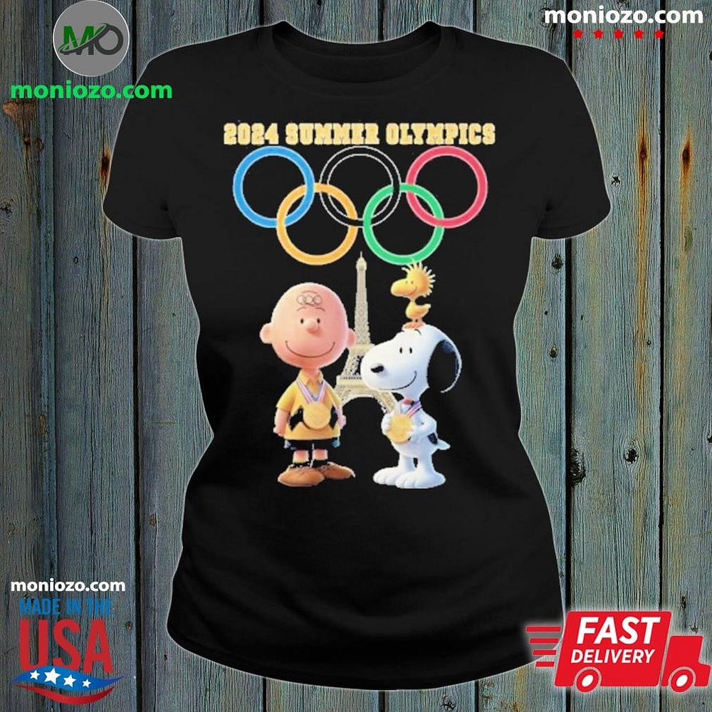 Official Snoopy 2024 Summer Olympics Logo Shirt, hoodie, tank top ...