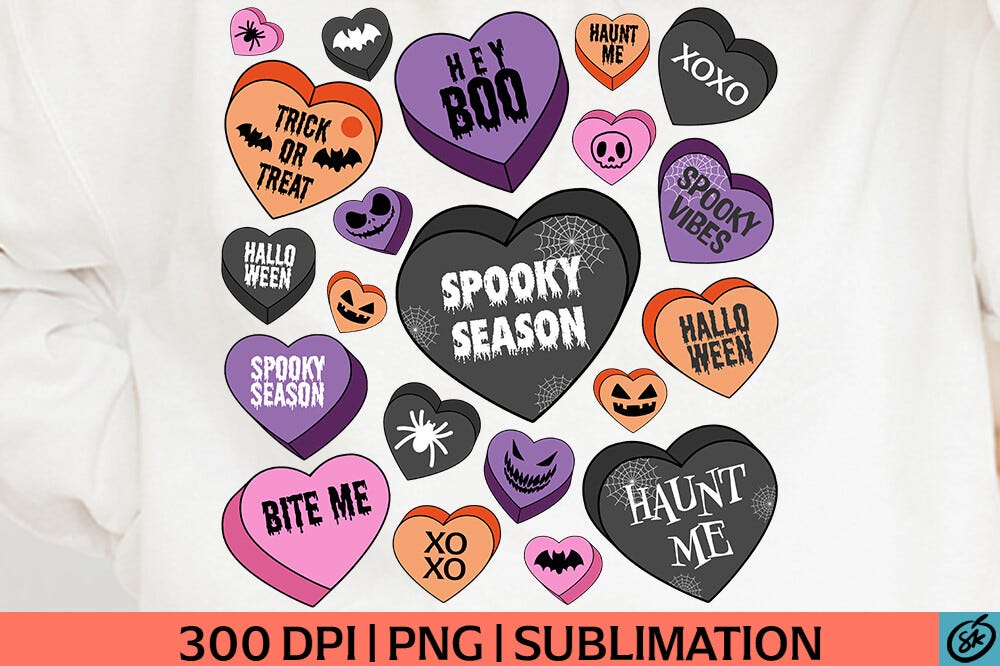 Candy Heart Halloween PNG Free | by Glyphgina | Jul, 2024 | Medium