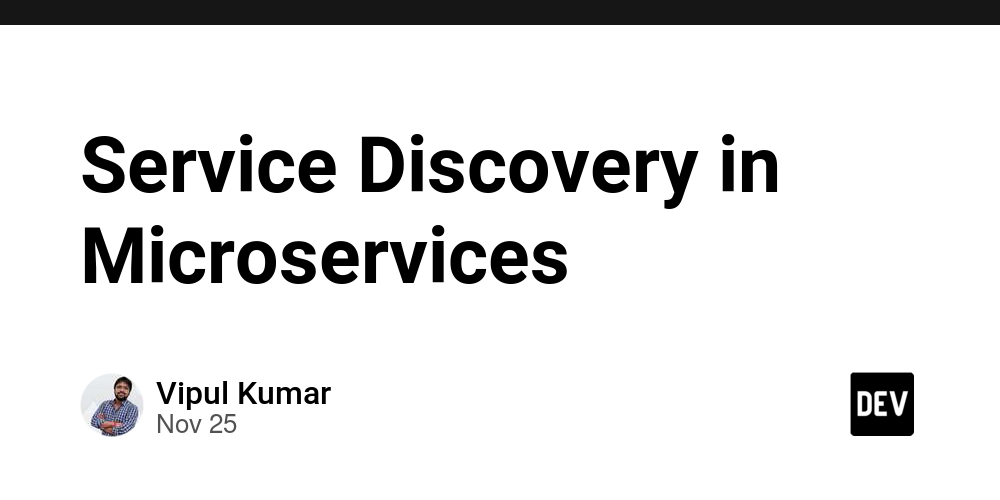 Service Discovery in Microservices | by Vipul Kumar | Medium