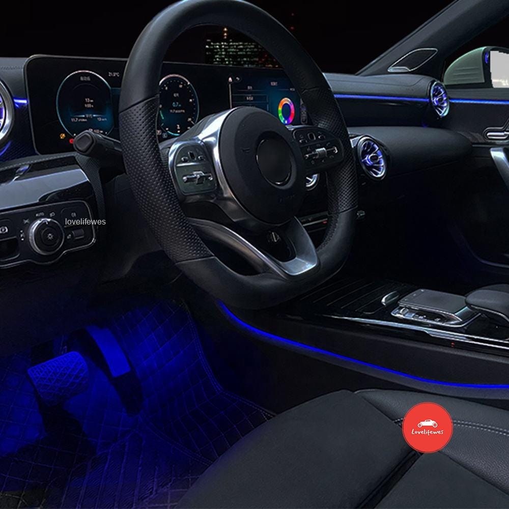 Automobile Interior Decor Led Atmosphere Light 64 Color Ambient Lights ...
