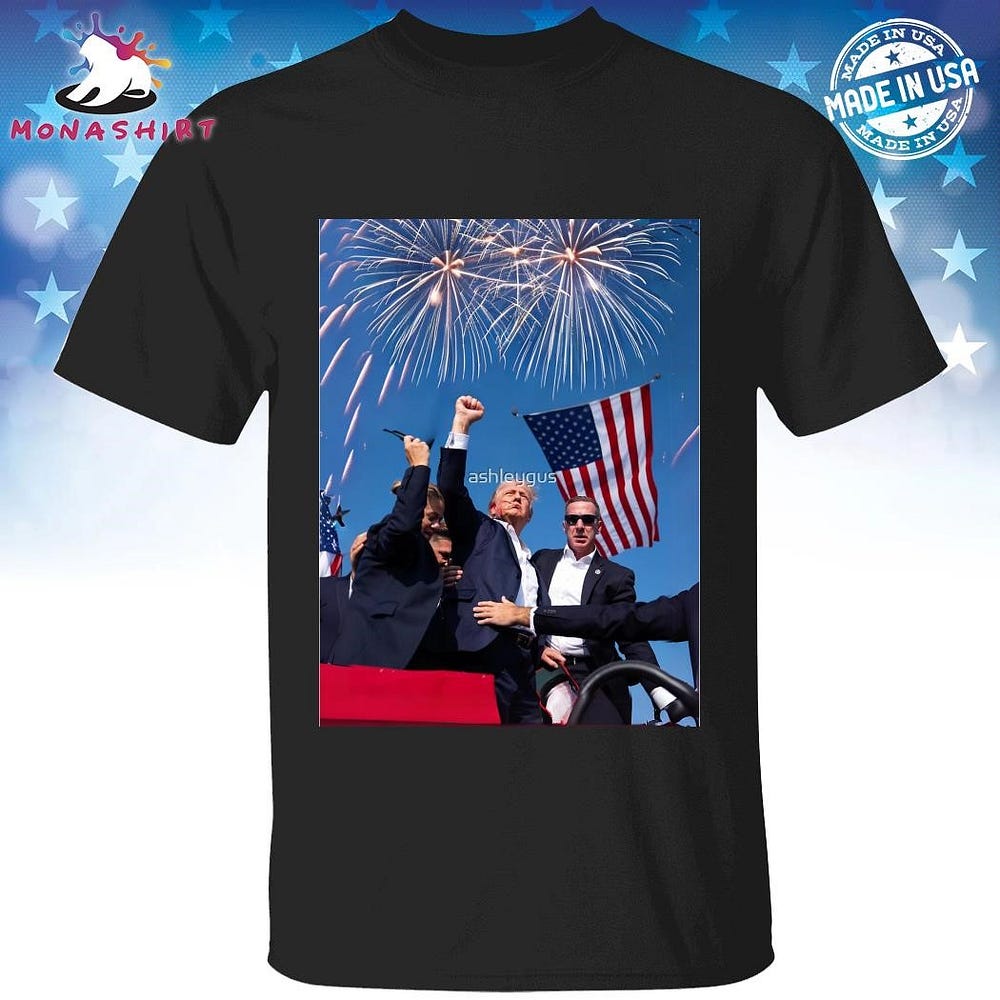 President Donald Trump Fireworks Fist Pump shirt | by Monashirt | Jul ...