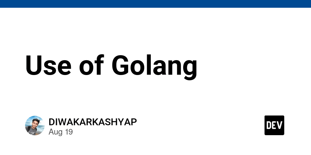 Use of Golang. today i start learning Golang so… | by Diwakar Kashyap | Aug, 2023 | Medium