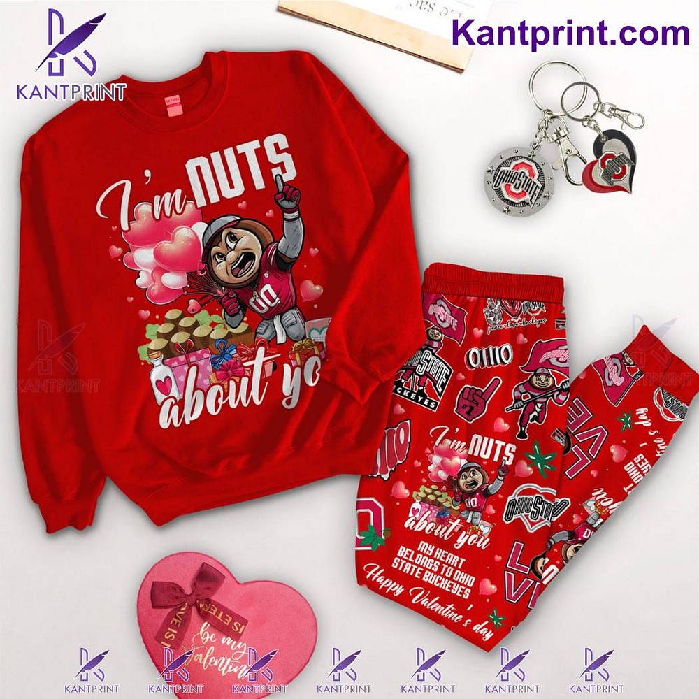 Ohio State Buckeyes Happy Valantine’s Day Pajamas Set | by Kanprint ...
