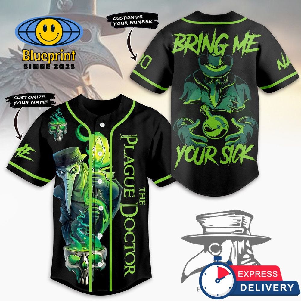 The Plague Doctor Bring Me Your Sick Baseball Jersey | by Henqua106 ...