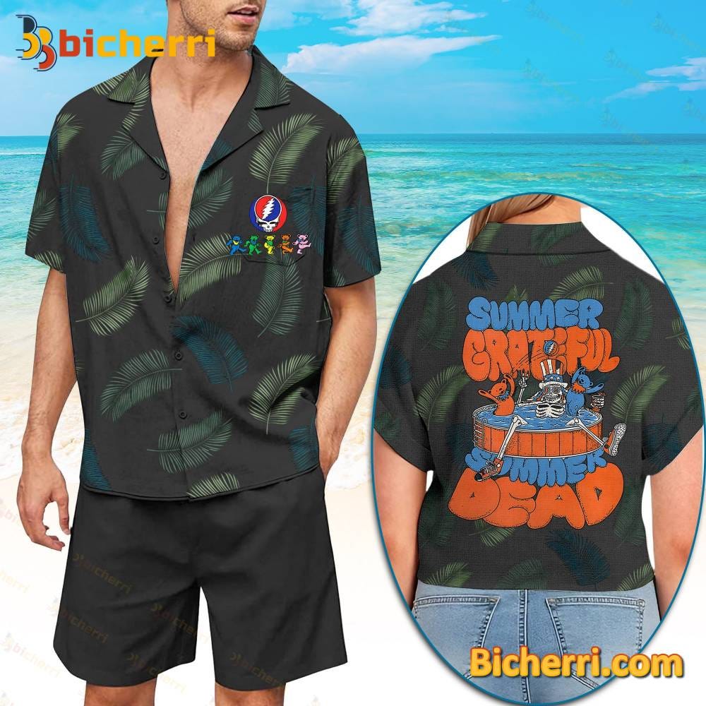 Grateful Dead “Summer Grateful Summer Dead” Hawaiian Shirt — Embrace ...