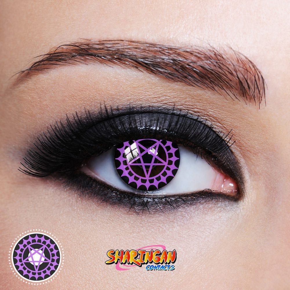 Lentes Faustianas Ciel’s Contract — Roxo - Sharingan Contacts - Medium